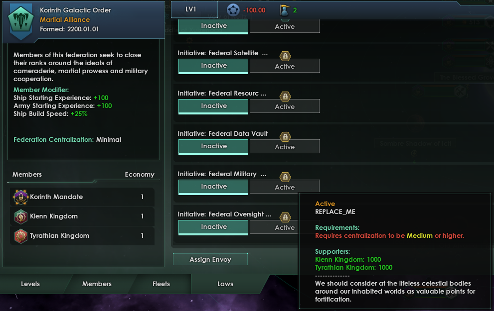 Tip for modders - federation required_centralization takes a (undocumented?) weight modifier ...