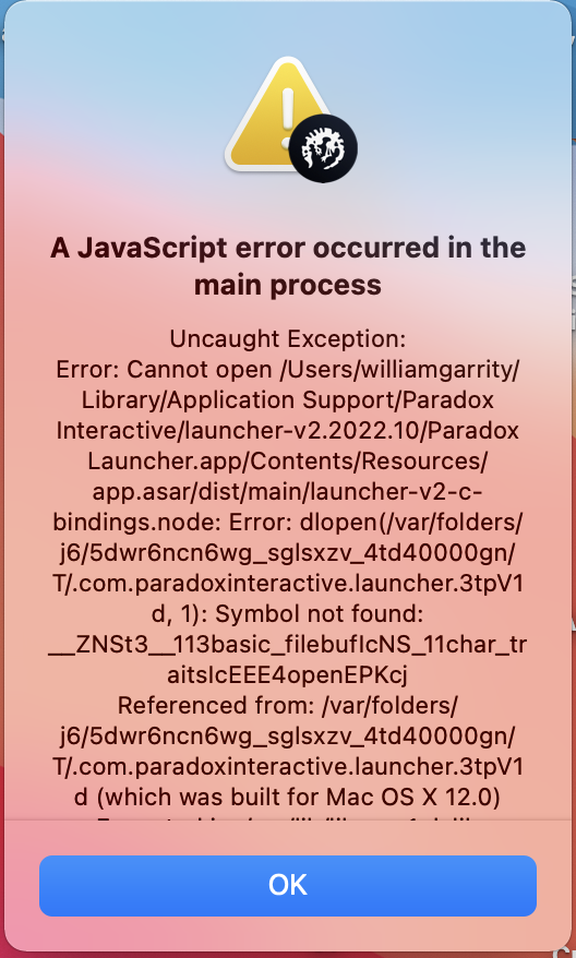 CK3 Javascript Launcher Issue 2: MacBook Boogaloo | Paradox Interactive ...