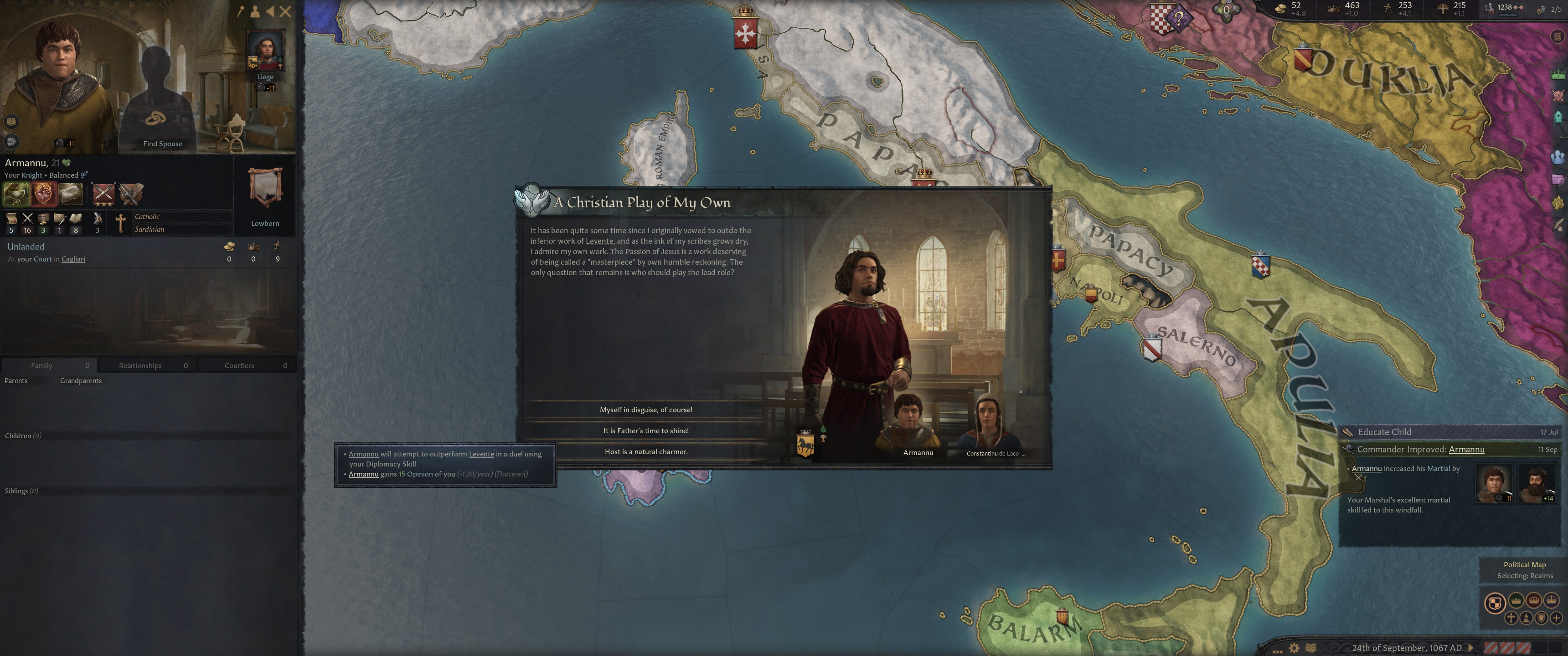 CK III - "The Christian Play" event does not display a title. | Paradox Interactive Forums