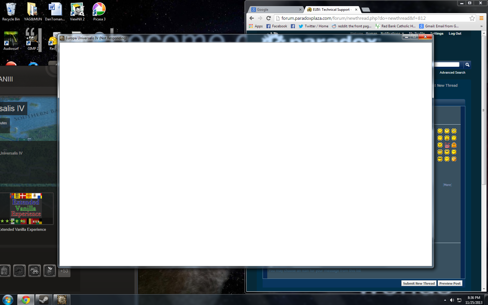 EUIV Won't start | Paradox Interactive Forums
