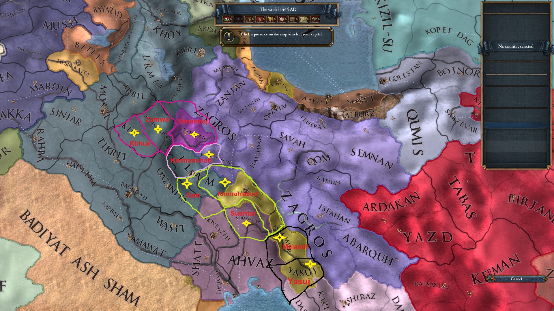 Ardalan and Lorestan Improving the region.New playable country Lar ...