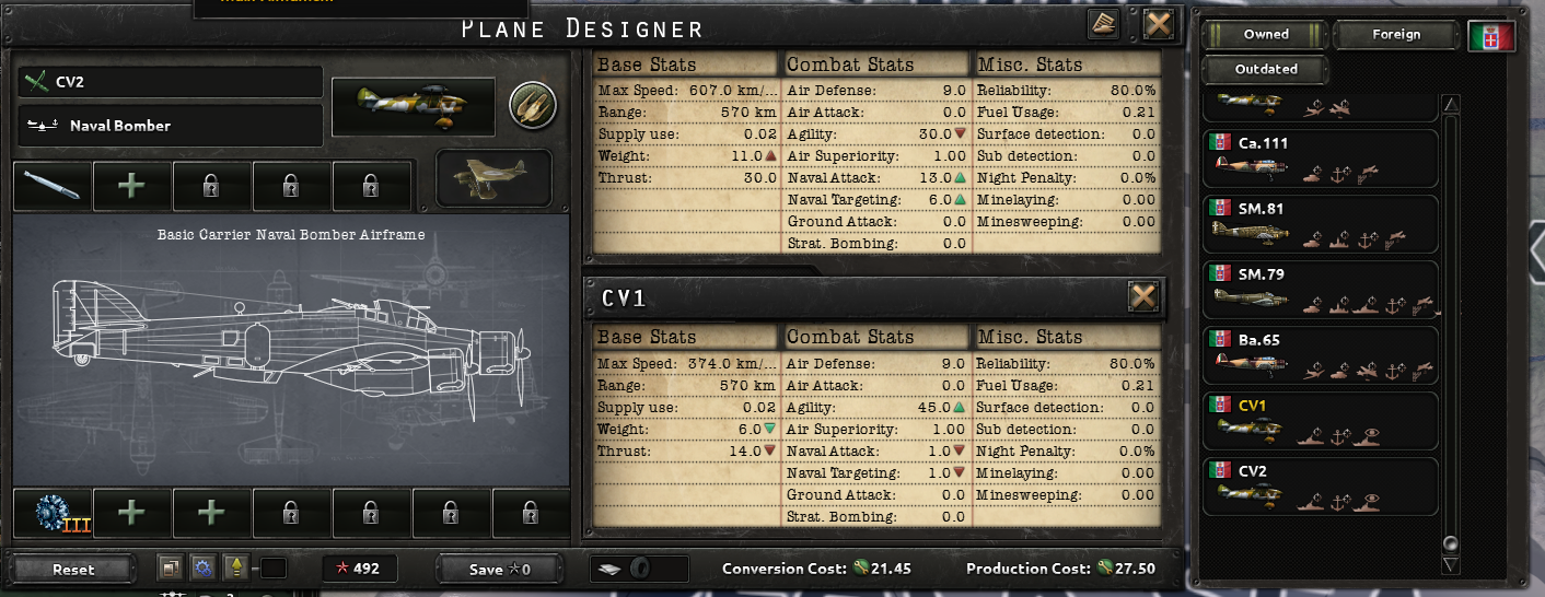 How to compare two CV bombers? | Paradox Interactive Forums