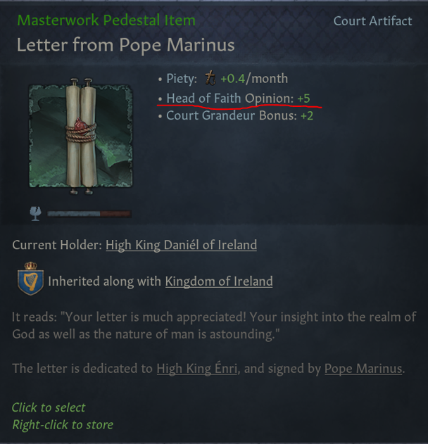 Head of Faith Opinion Modifiers not Working | Paradox Interactive Forums
