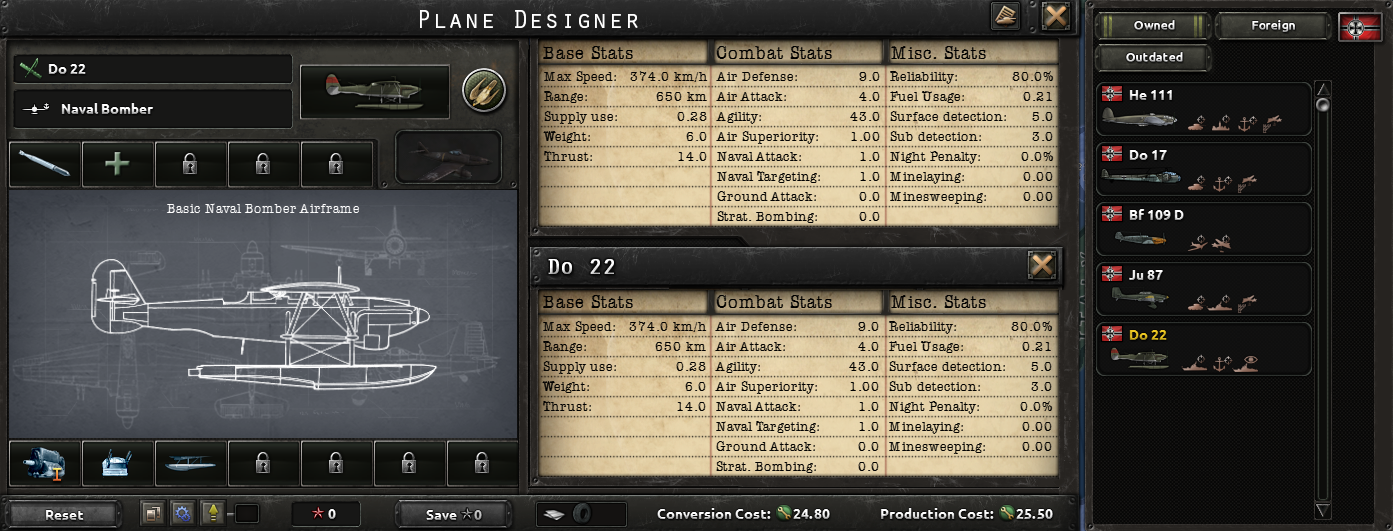 HoI 4 - Plane Comparison User Interface Problems [1.12.2] [e45c] | Paradox Interactive Forums
