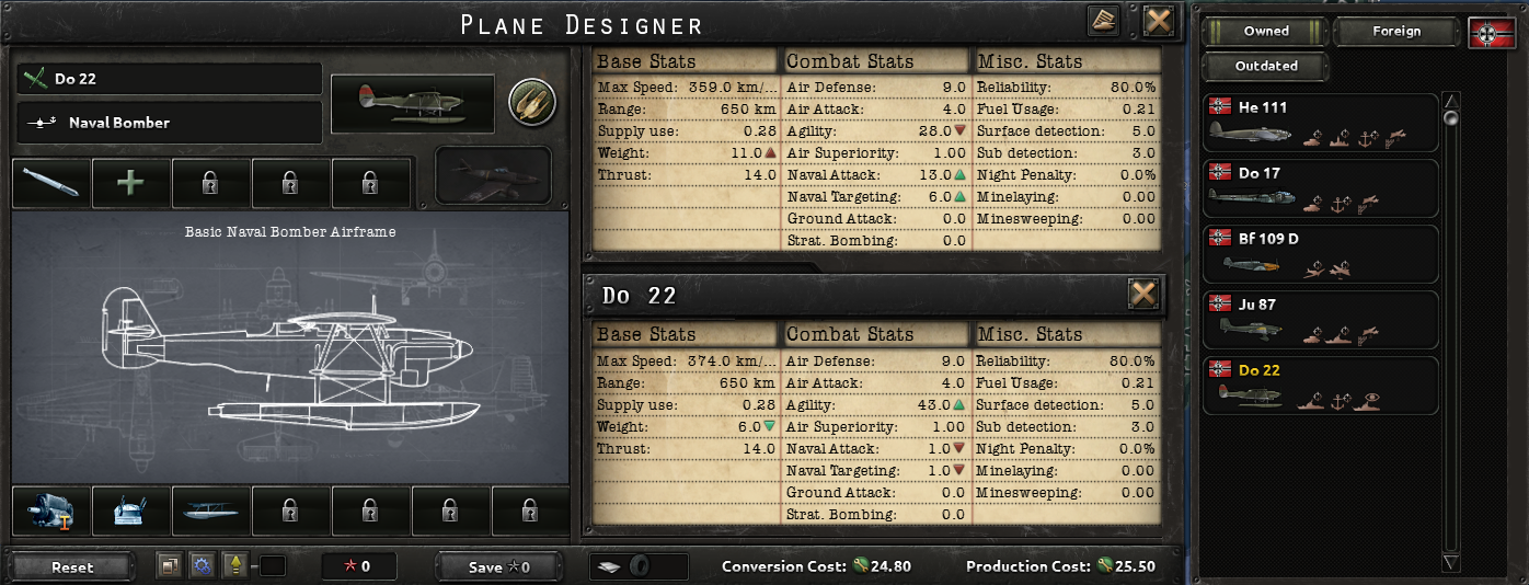 HoI 4 - Plane Comparison User Interface Problems [1.12.2] [e45c] | Paradox Interactive Forums