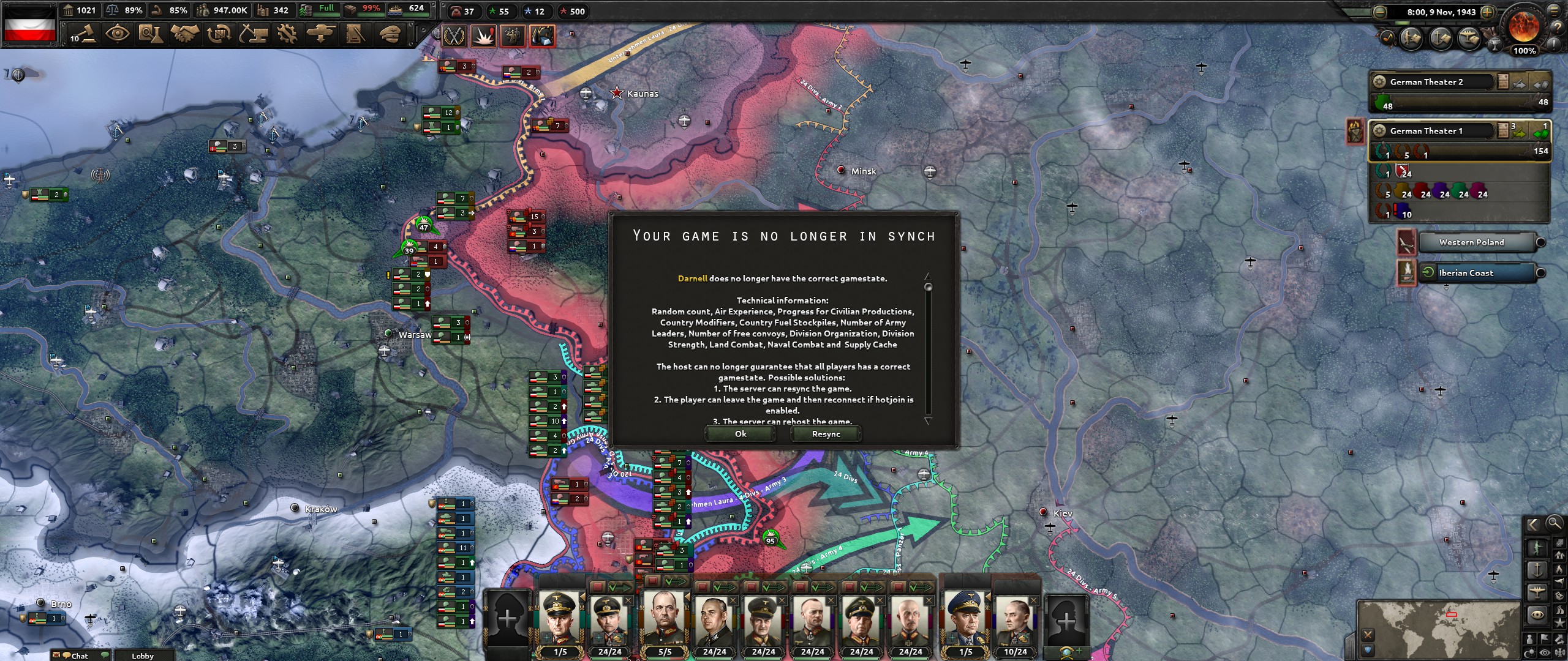 Duplicate - HoI 4 - 1.12.2 E45C 3 Player, continues OOS | Paradox Interactive Forums