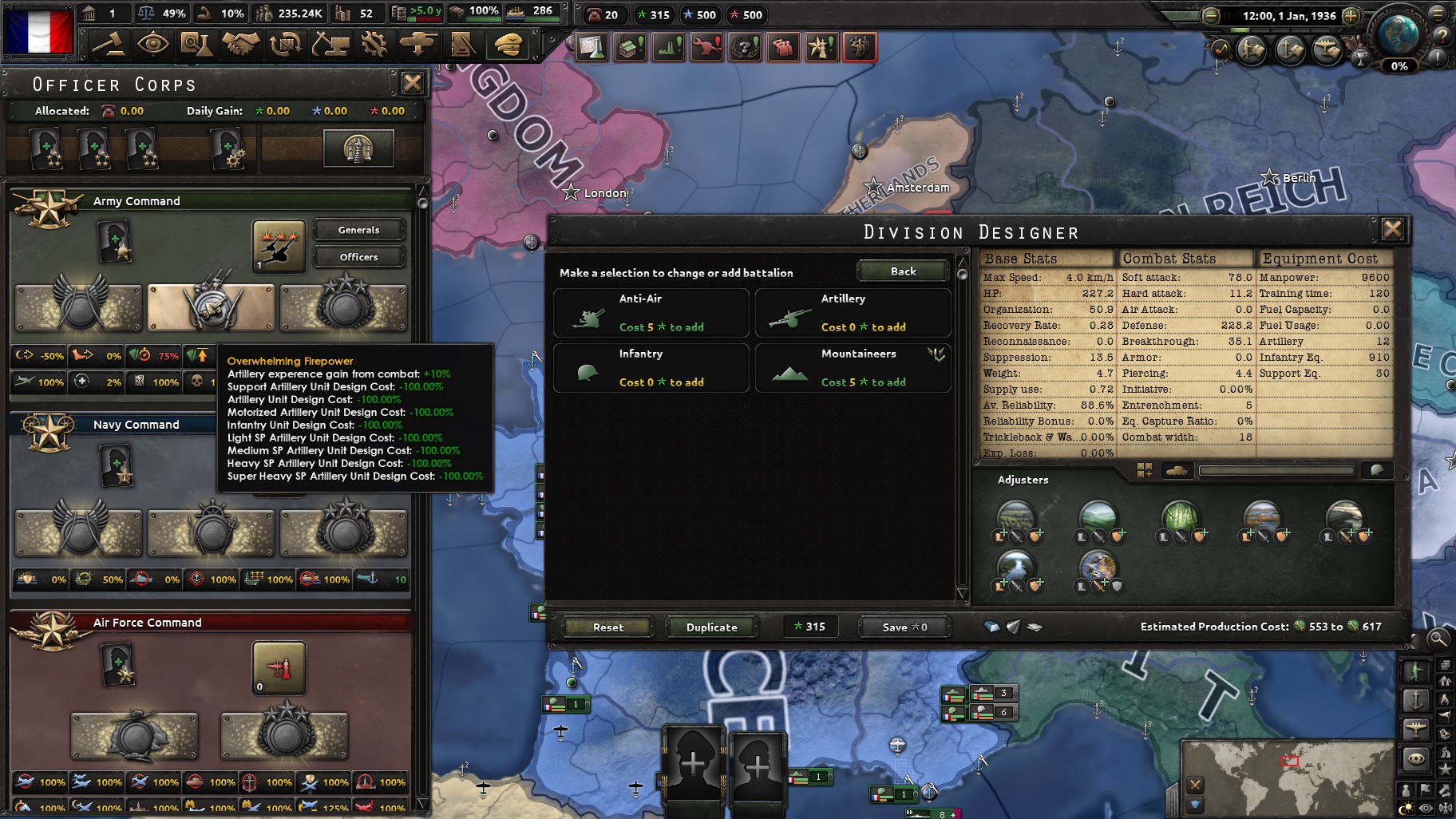 Does Overwhelming Firepower army spirit work? | Paradox Interactive Forums