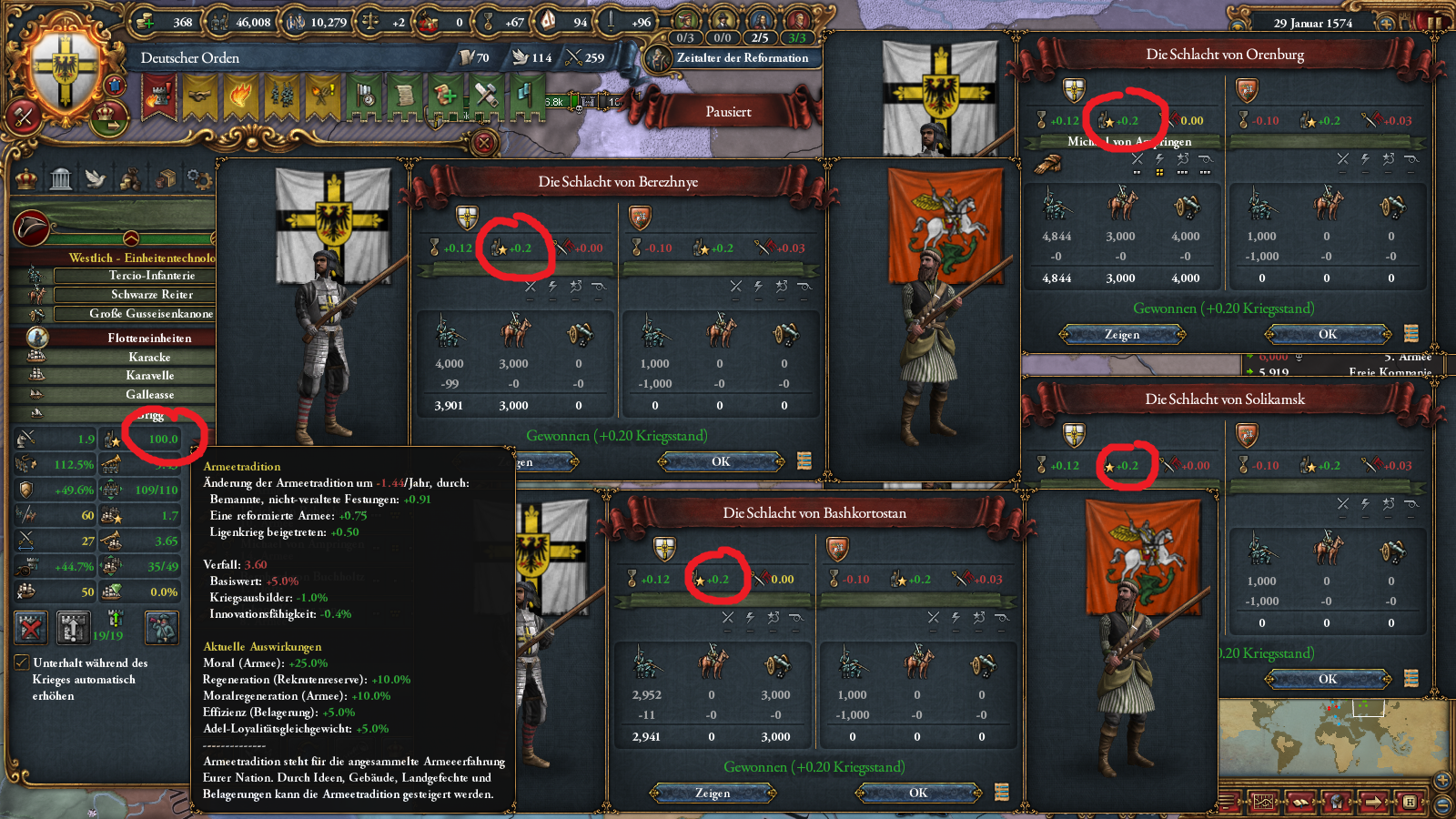 I found a way to cheese army tradition | Paradox Interactive Forums