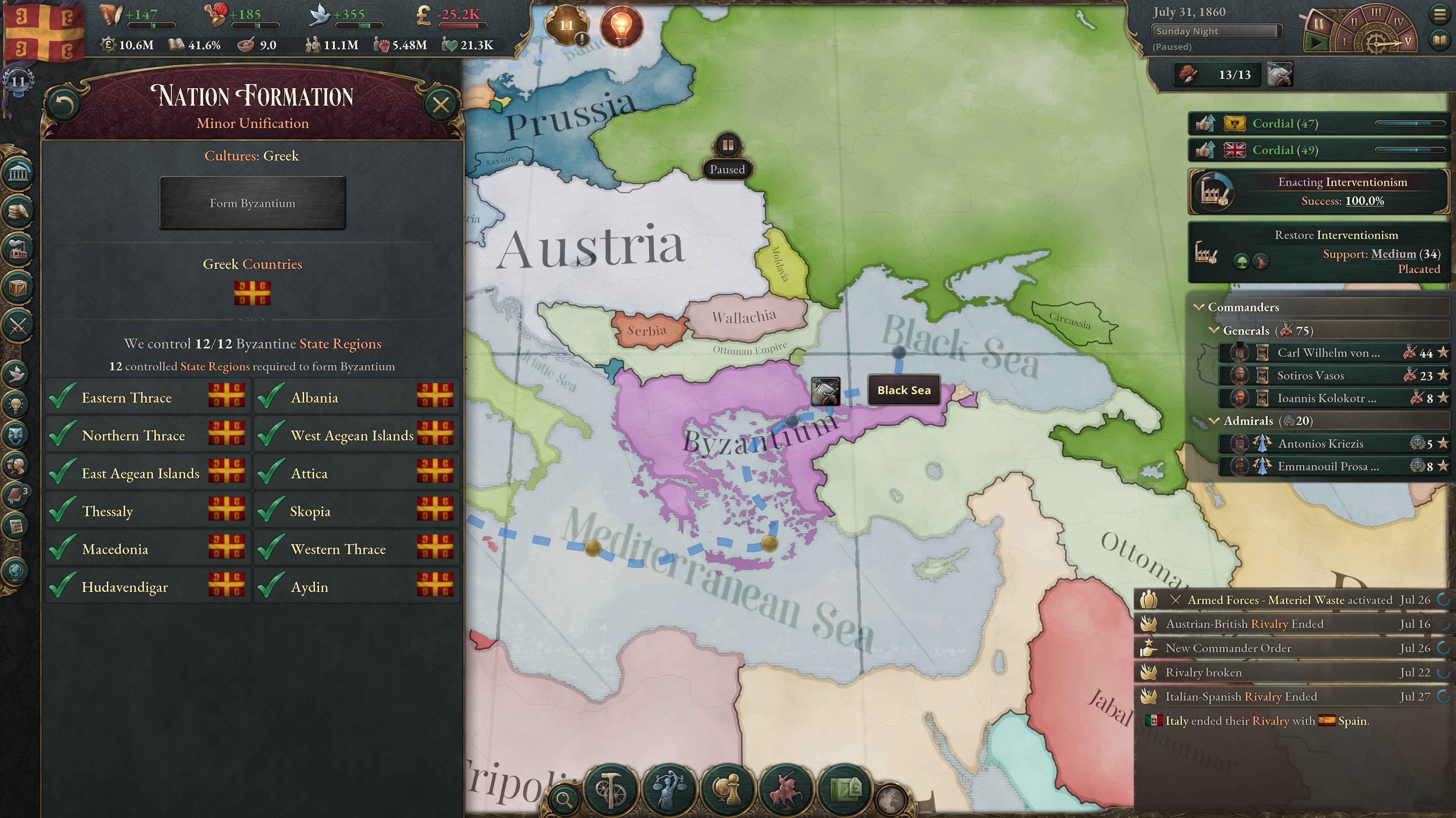 Recaptured Constantinople,After 400 years!With the help of Russian and ...