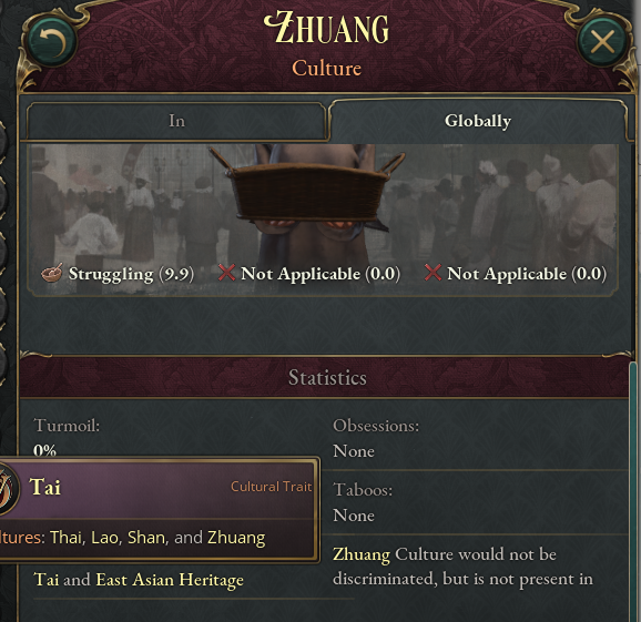 SInce Zhuang have the "Tai" trait, what about Assamese? | Paradox ...
