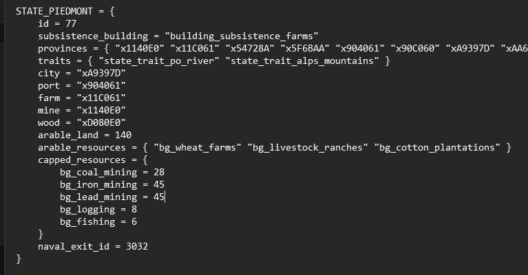 Adding state resources to a save game? | Paradox Interactive Forums