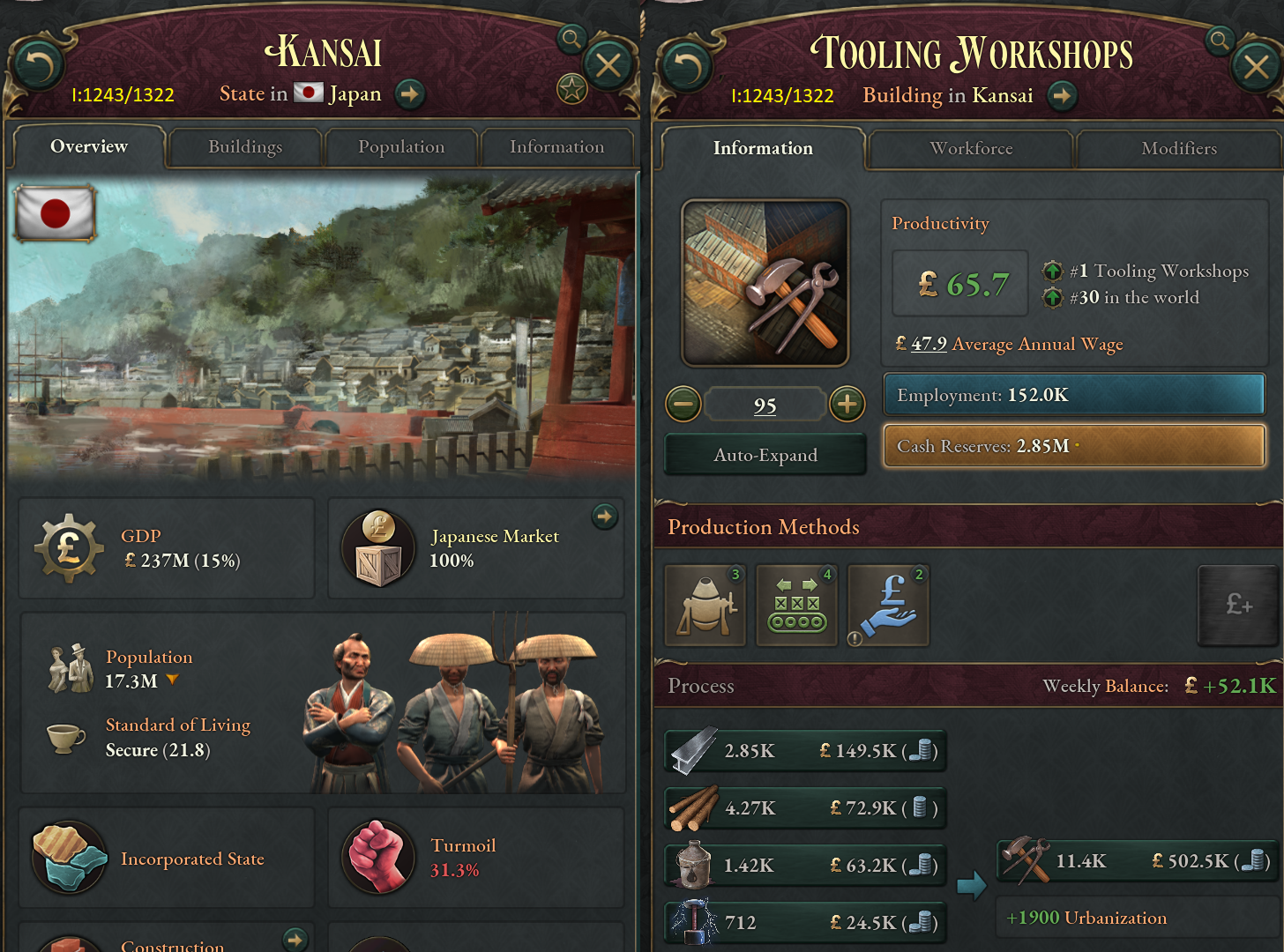 QOL- show state infrastructure in the top of provice/bulding tabs ...