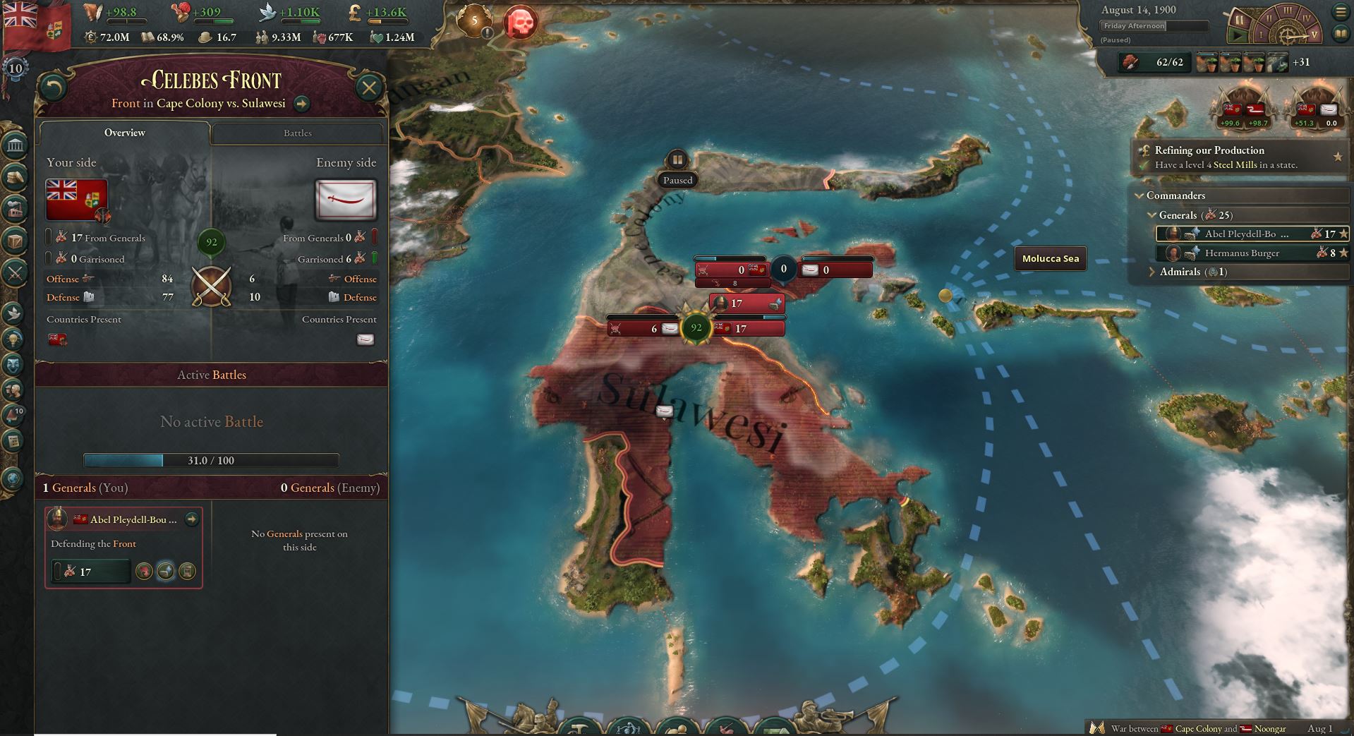 Duplicate - Victoria III - Armys start with no morale on both sides in colony rebellion (as a ...