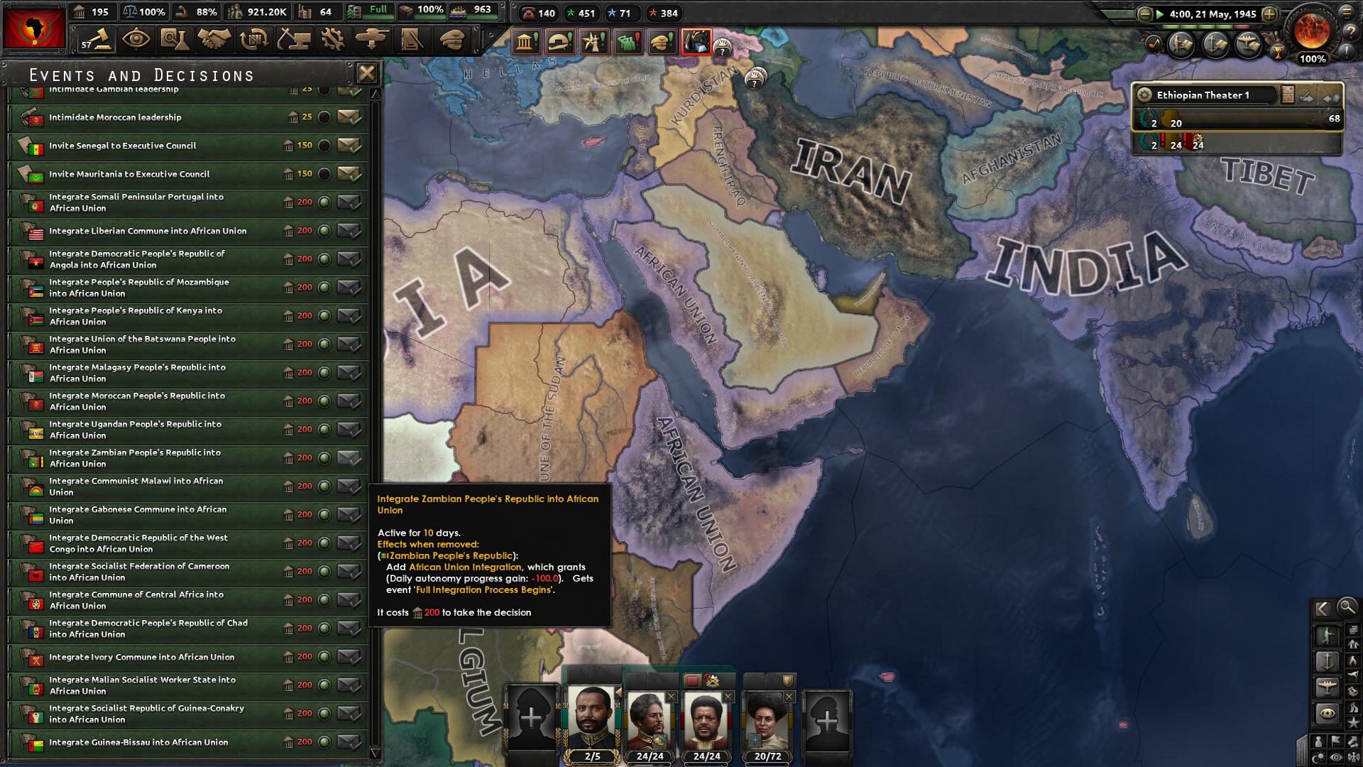 Forming the African Union is not fun and costs over 25k PP | Paradox ...