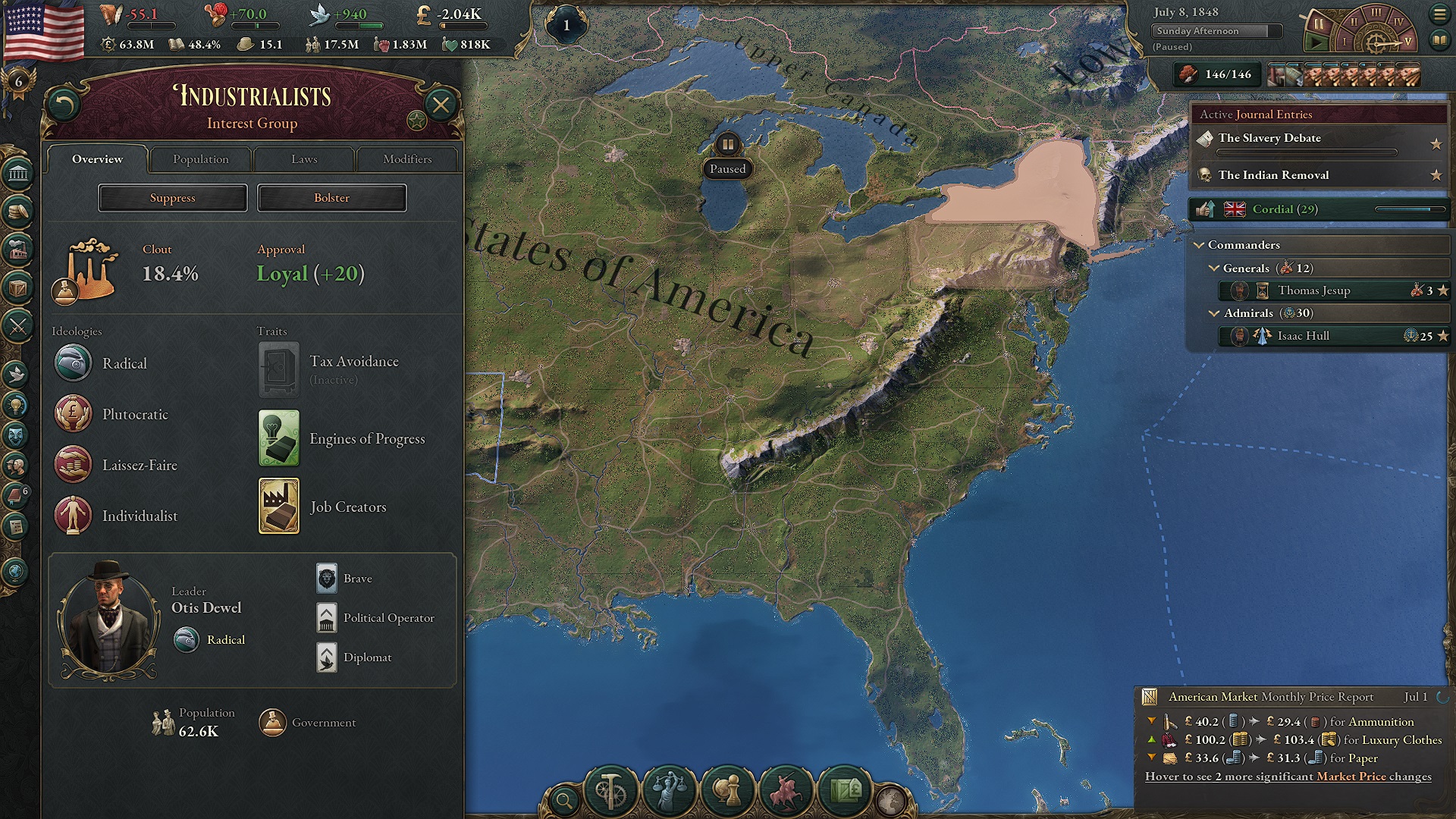 AAR: The Empire of Capital, United States of America- A Tale of ...