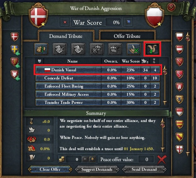 How to make a vassal after/during a war | Paradox Interactive Forums
