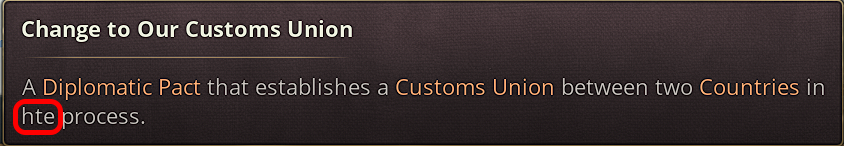 Duplicate - Victoria III - Change to our customs union tooltip spelling mistake | Paradox ...