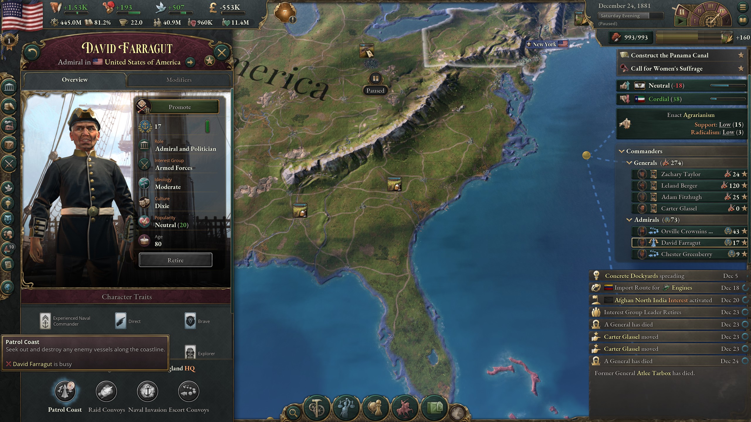 Duplicate - Victoria III - Admiral got exploration event years after the exploration failed and ...