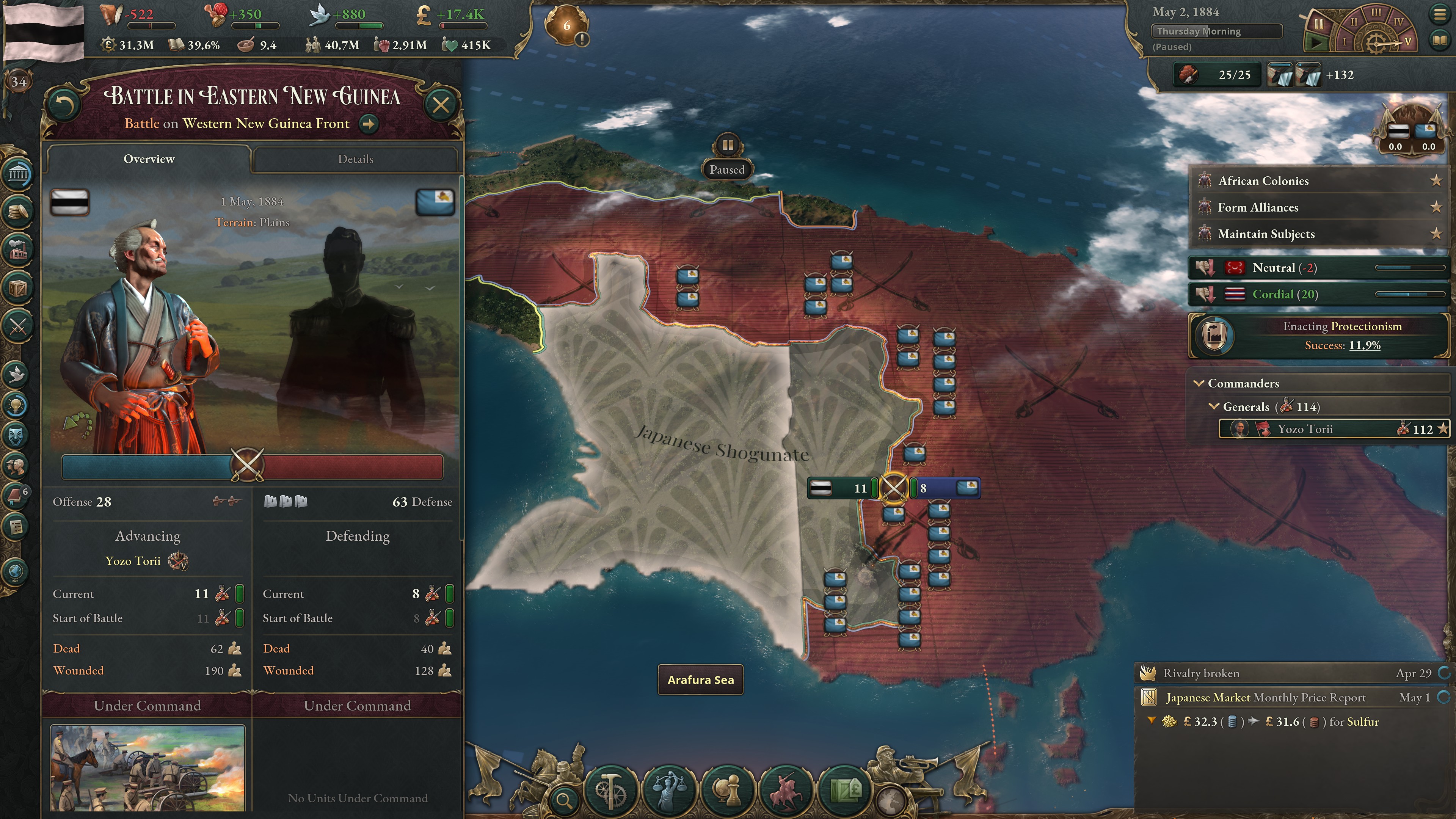 Vicky 3 War System 114 lose vs 9, (screenshots included) | Paradox ...