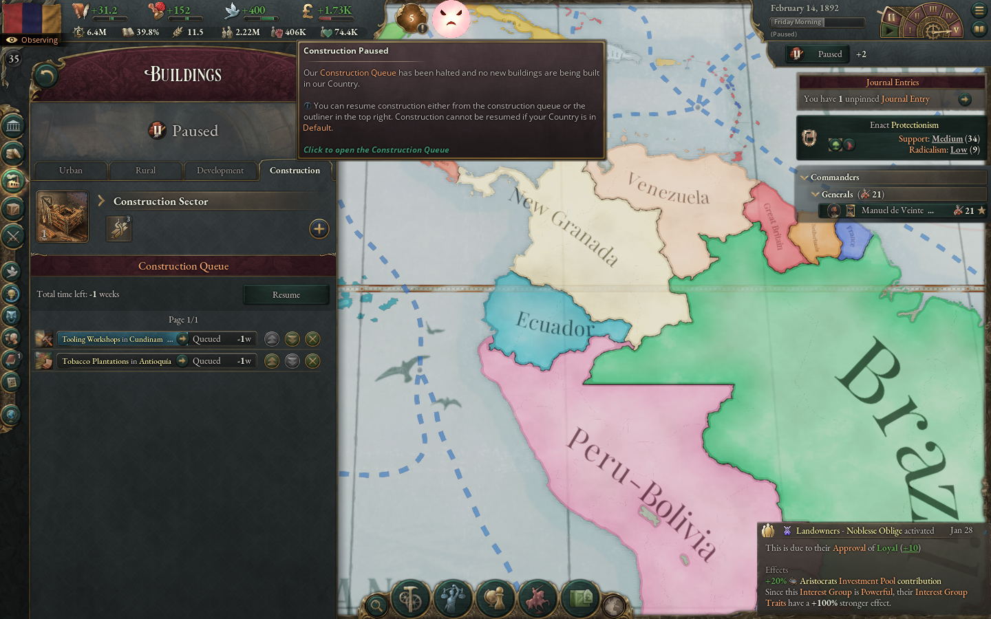 In Review - Victoria III - Missing icon for paused construction alert ...