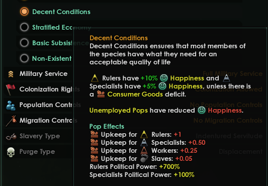 Stellaris - Shared Burden Egalitharian faction modifier not working if taken from start ...
