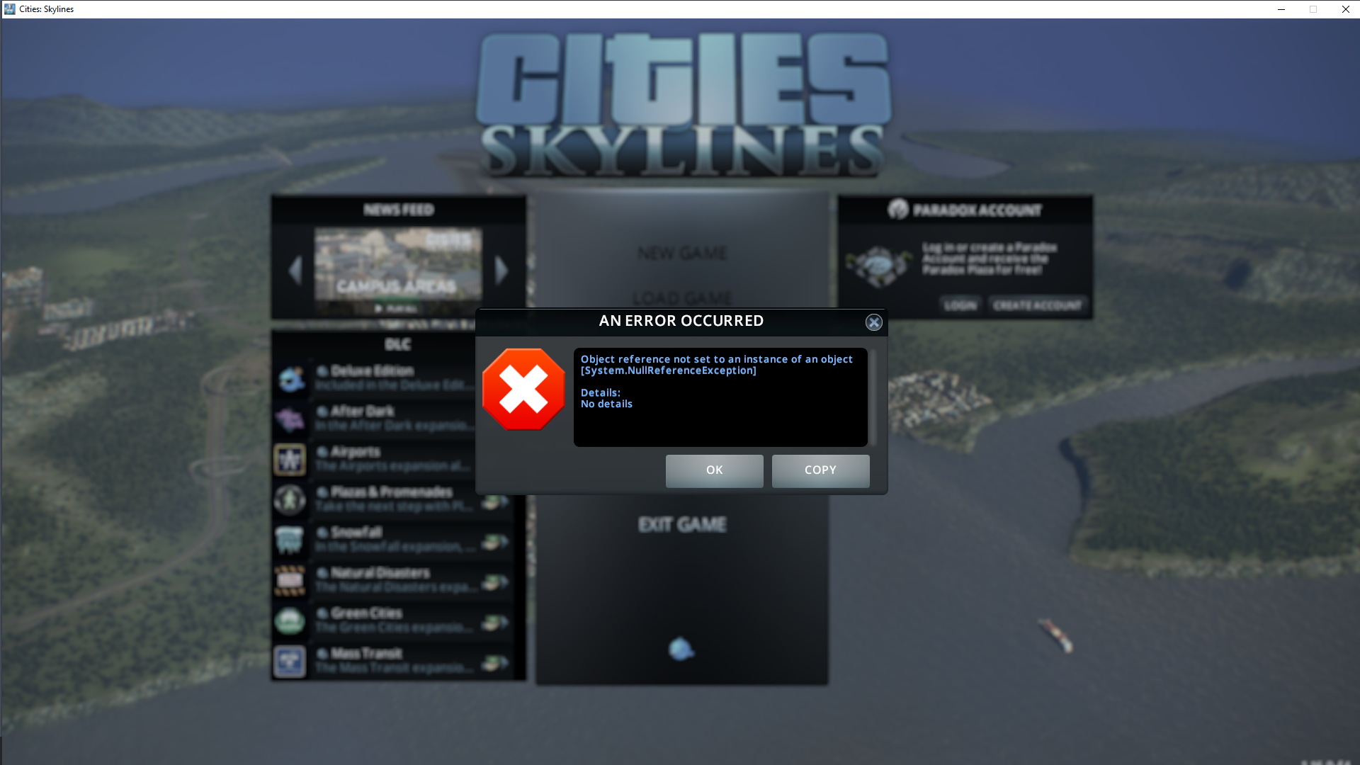 Game Wont Start on neither Steam nor epic games | Paradox Interactive ...