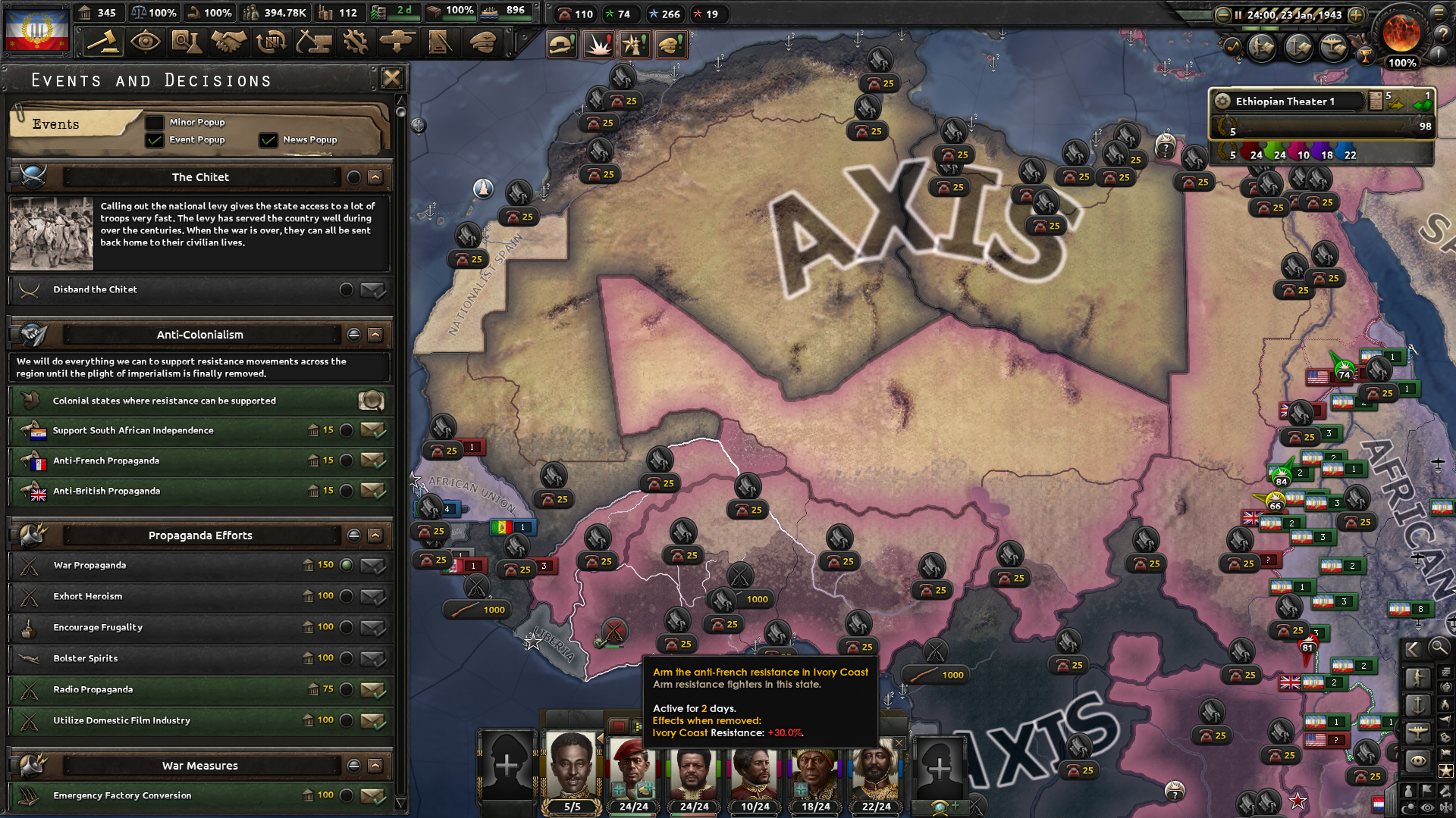 Why do newly liberated nations join Japan instead of Ethiopia's African ...