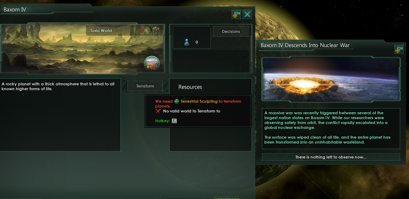 If a primitive planet become toxic, will it be possible to terraform it ...