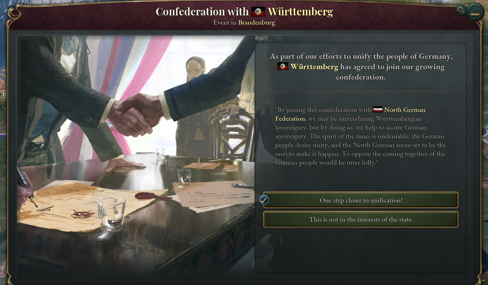 Finishing German unification | Paradox Interactive Forums