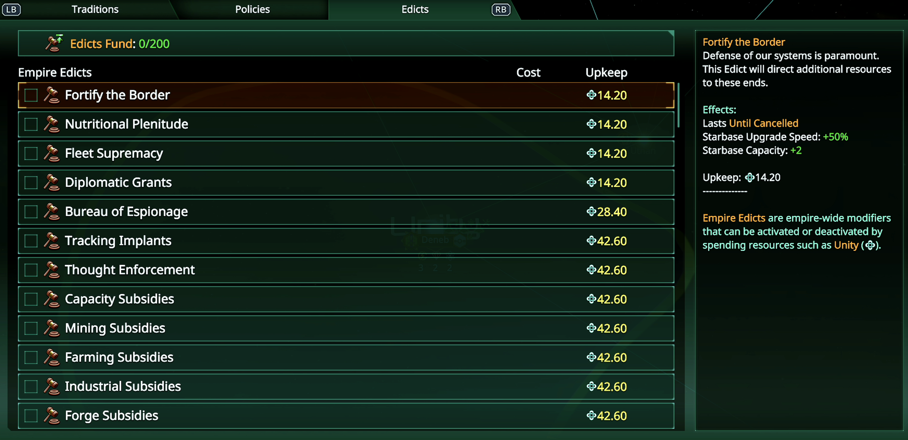 Stellaris: Console Edition Development Diary #49 - "Unity and Influence ...