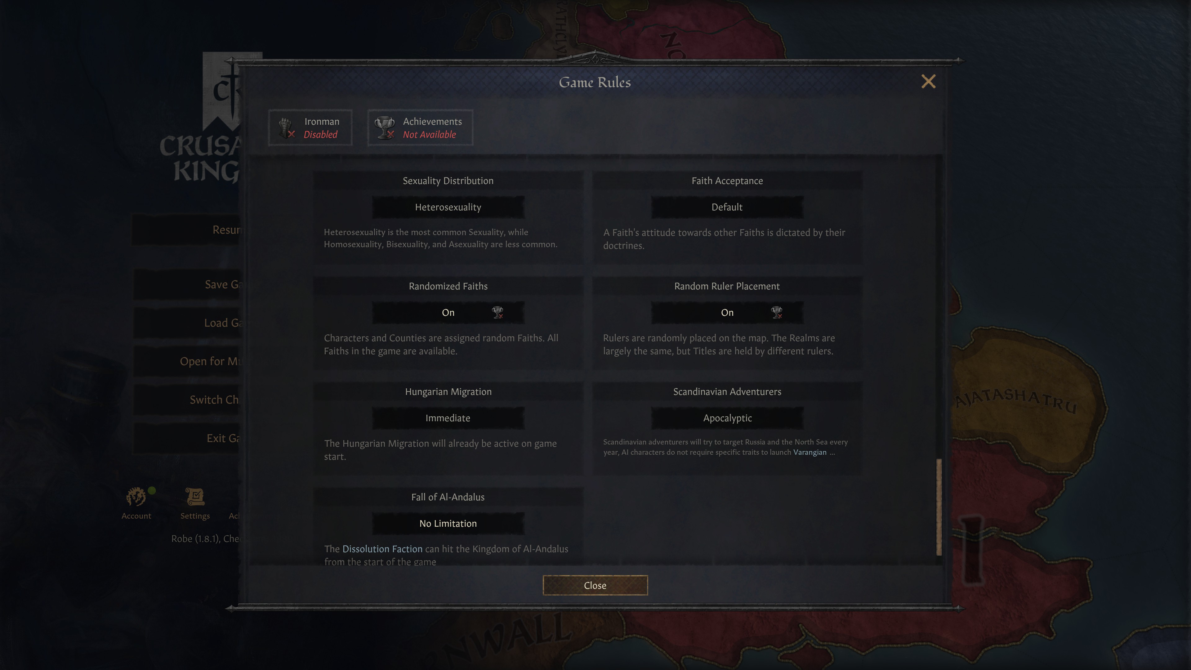 CK III - Custom Character instantly converting upon game start ...