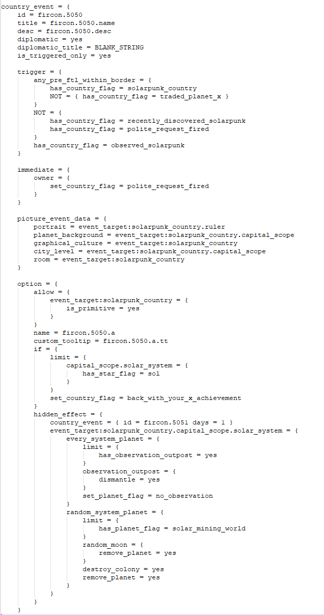 As Designed - Stellaris - Back with Your X does not trigger when you play as FotD empire origin ...