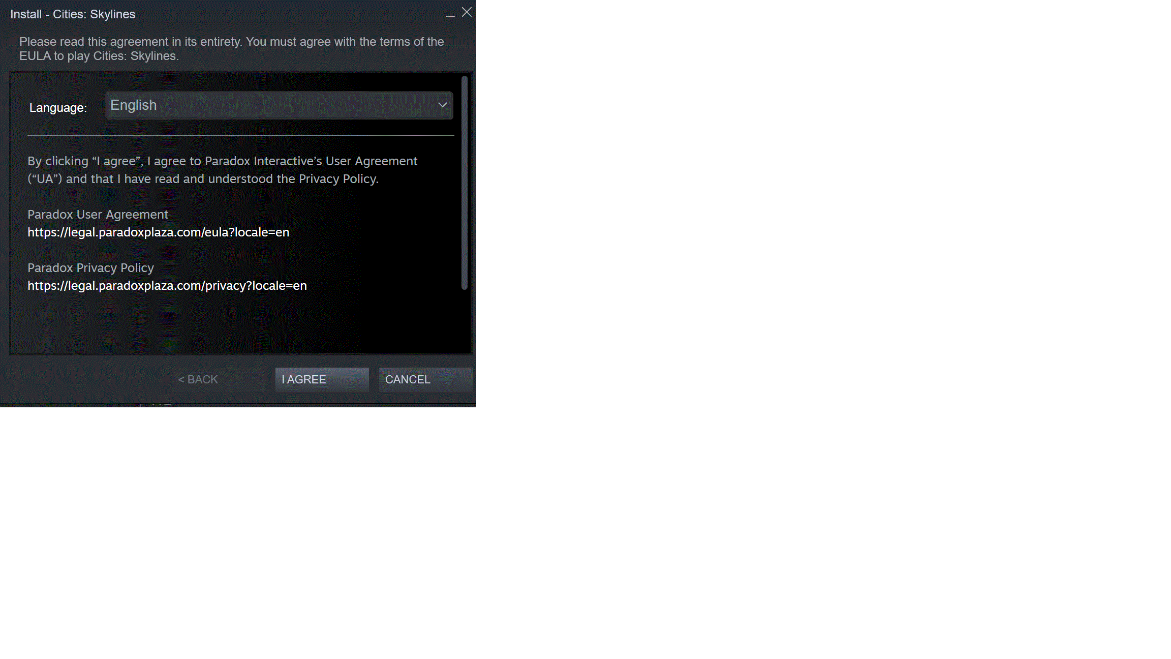 New EULA not appearing on fresh install. | Paradox Interactive Forums