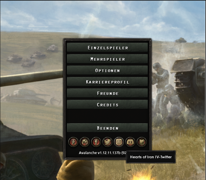 Startpage Bug - Wrong Text for SocialMedia Icon | Paradox Interactive Forums