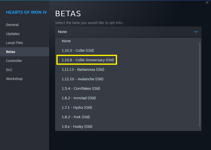 How Do i get Hoi4 1.10.7 | Paradox Interactive Forums