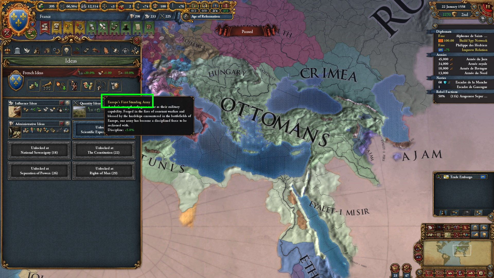 Europe's first standing army were Janissaries not French troops ...