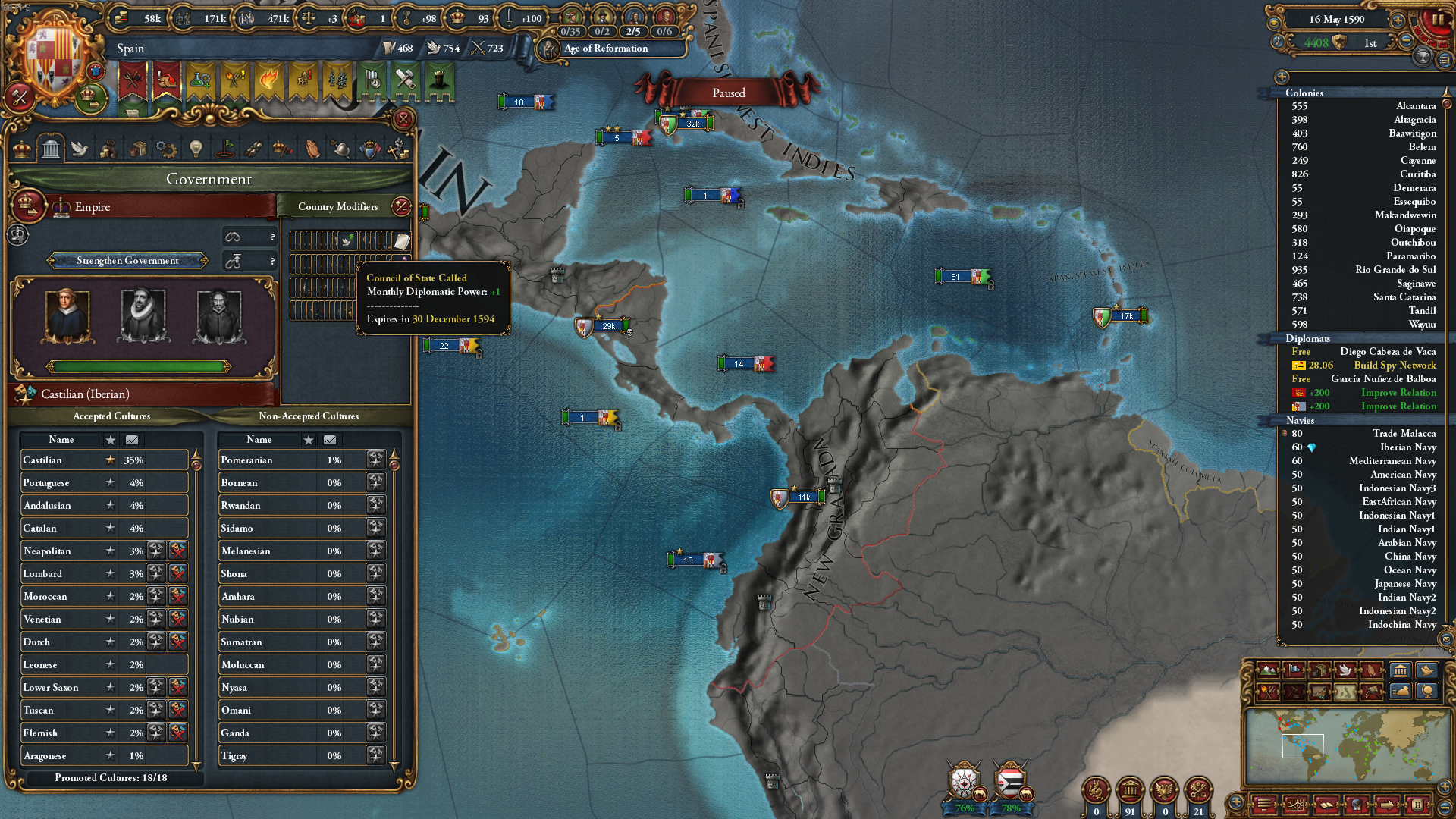 Repair the system of council (Spanish government mechanic) | Paradox Interactive Forums