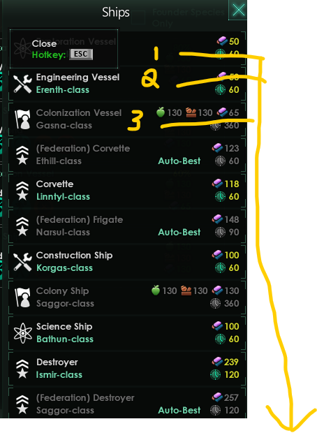 Reordering of Pre-FTL ship types after researching FTL types (Eager Explorers civic) | Paradox ...