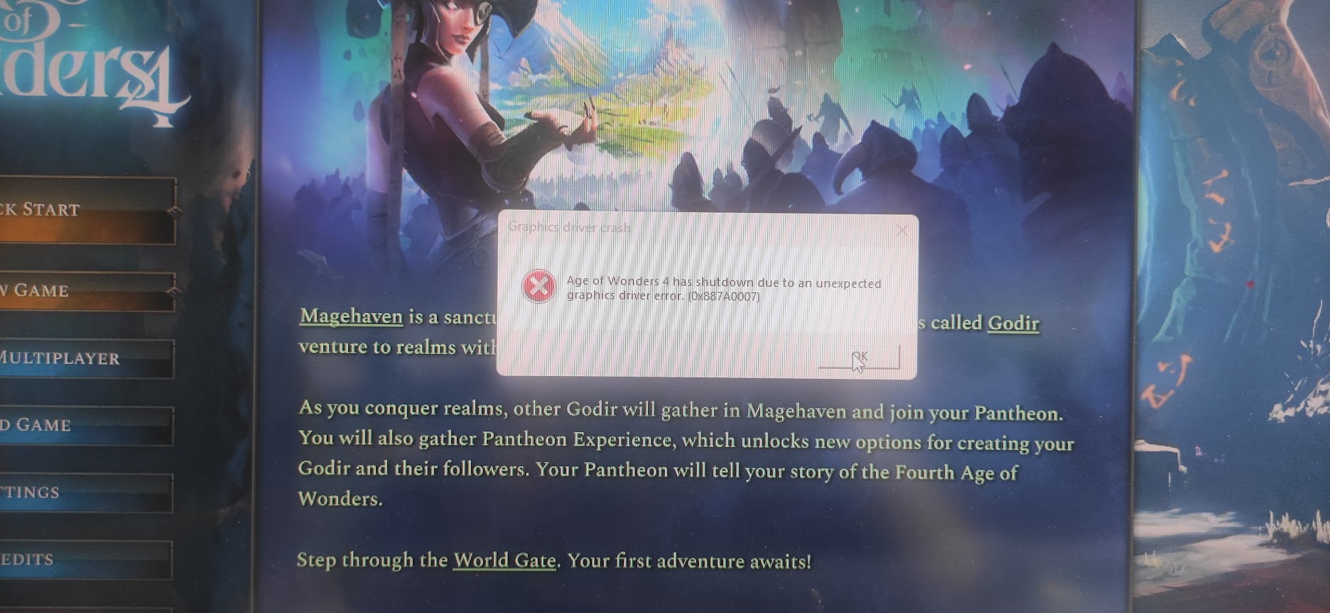 In Review - Game crashes upon reaching main menu | Paradox Interactive Forums