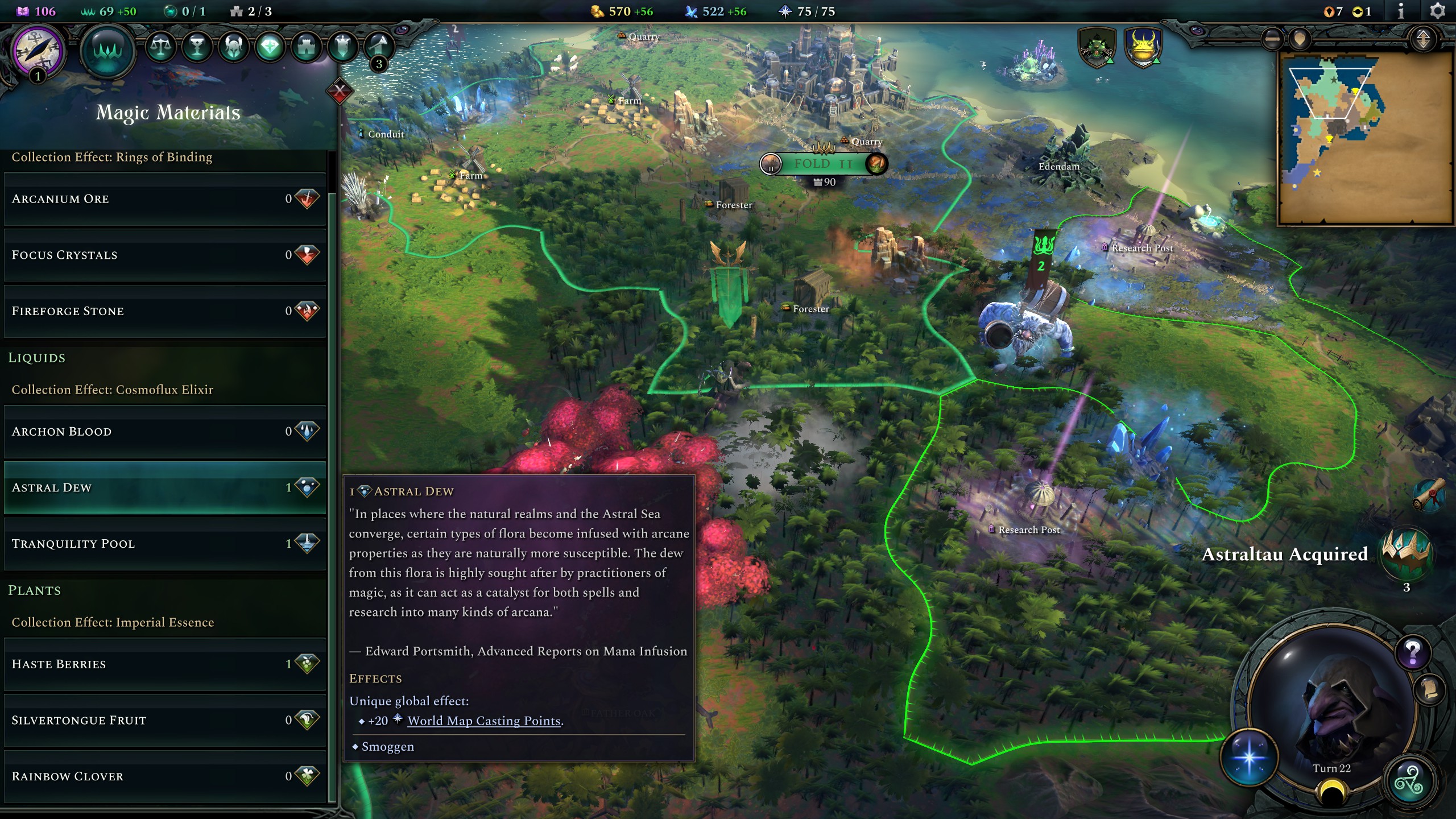 Duplicate - Astral Dew not shown in Tooltip for Worldmap Casting Points | Paradox Interactive Forums