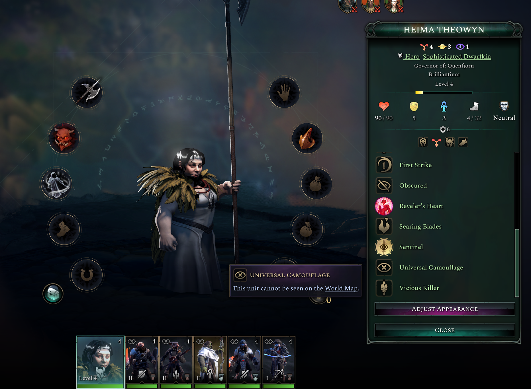 In Review - Hero with Ambusher Trait isnt gaining universal camo in world map | Paradox ...