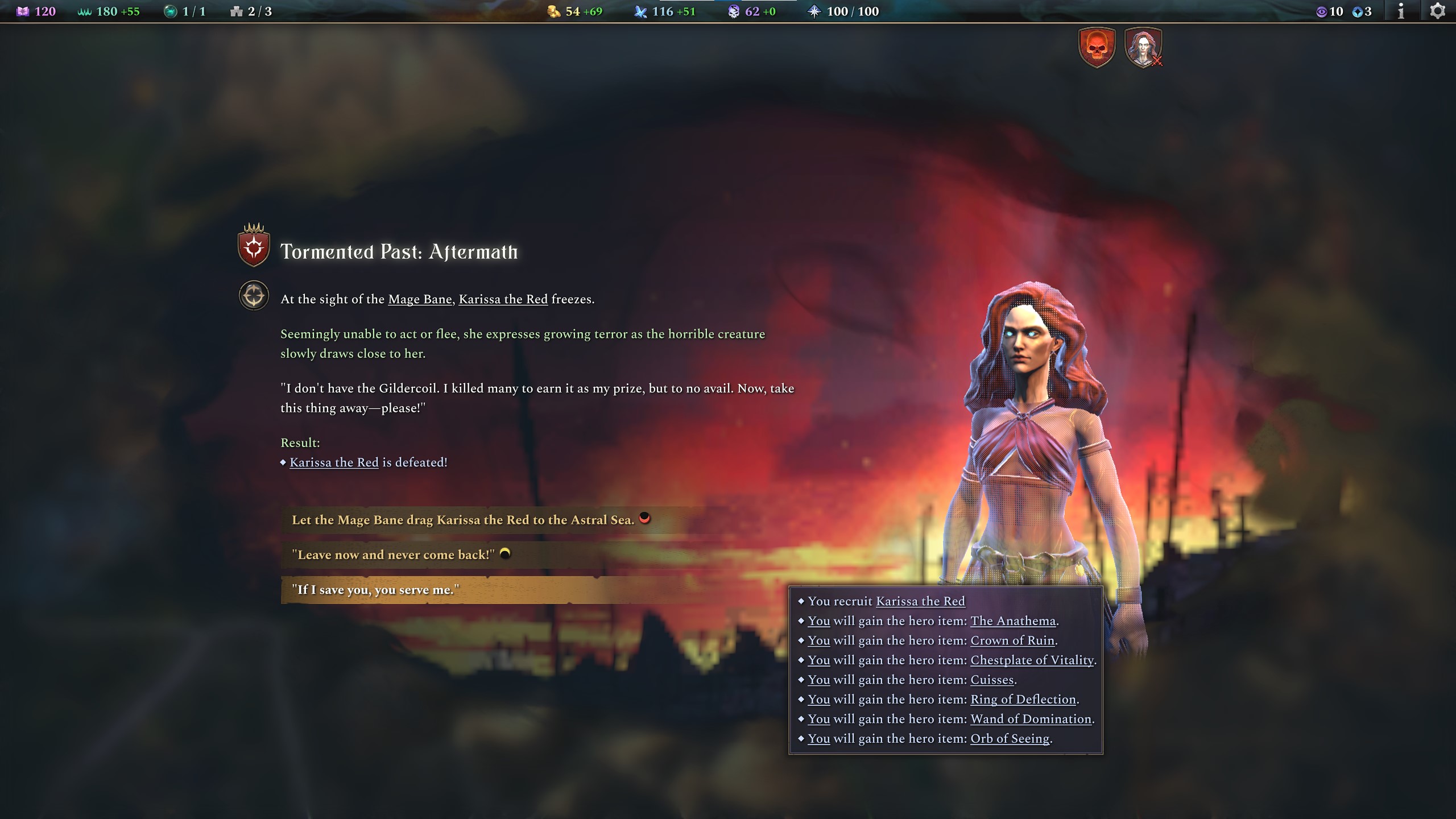 Confirmed - Story Realm 3: Karissa hero does not get recruited but gold ...