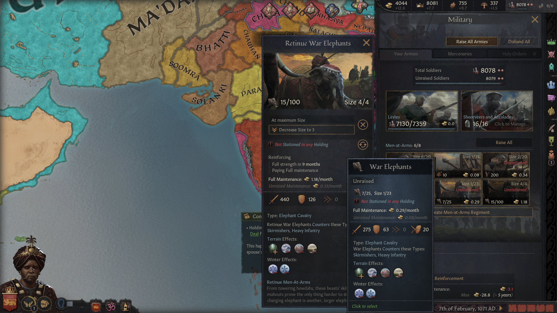 Retinue Unit maxed out at 4/4 Regiments? | Paradox Interactive Forums