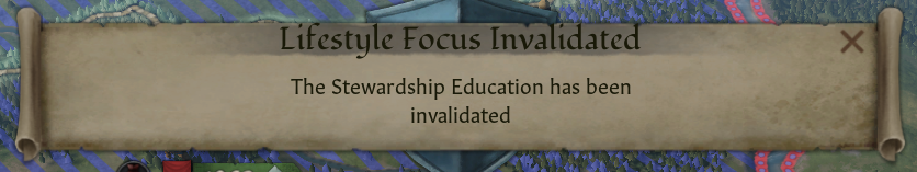 Confirmed - Lifestyle focus invalidated | Paradox Interactive Forums