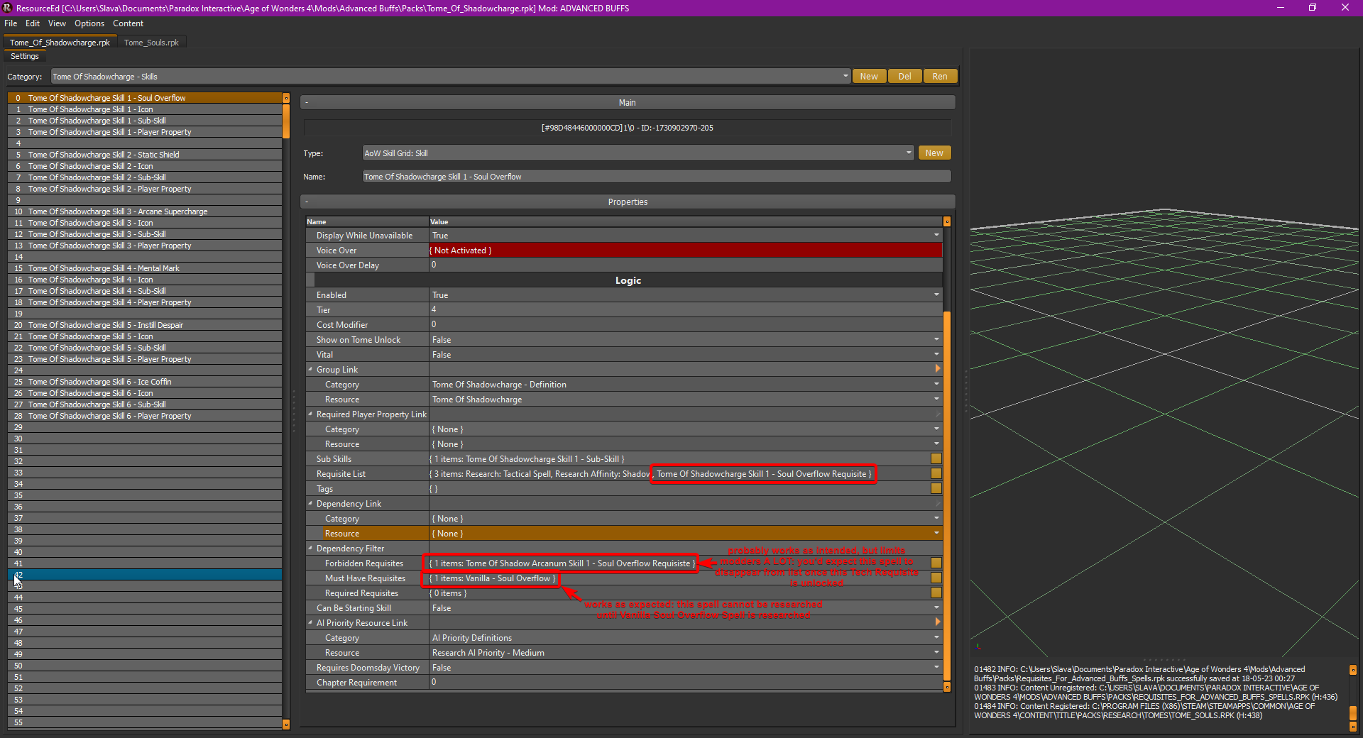 Feature Request: Lock Tomes and Research through scripts, and allow variables in "Unlock ...
