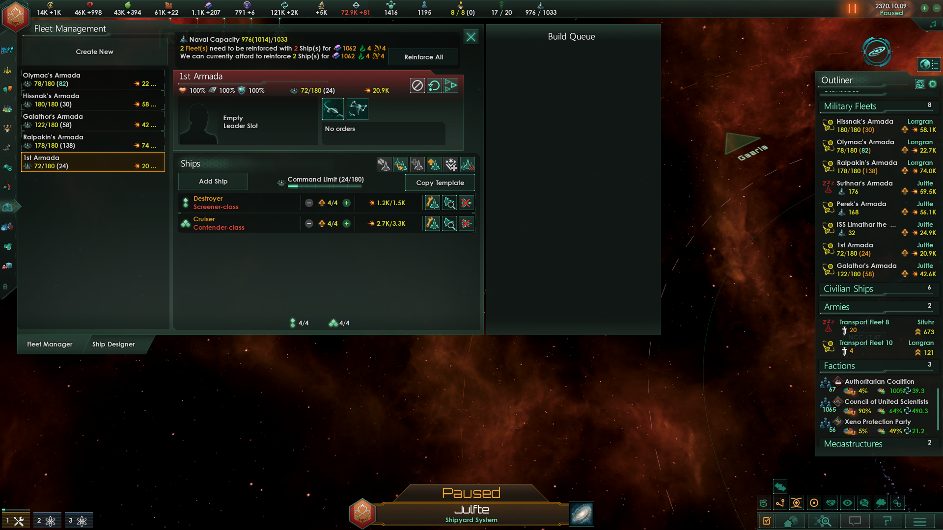 Why do I have more fleets on the outliner than in the fleet screen? | Paradox Interactive Forums