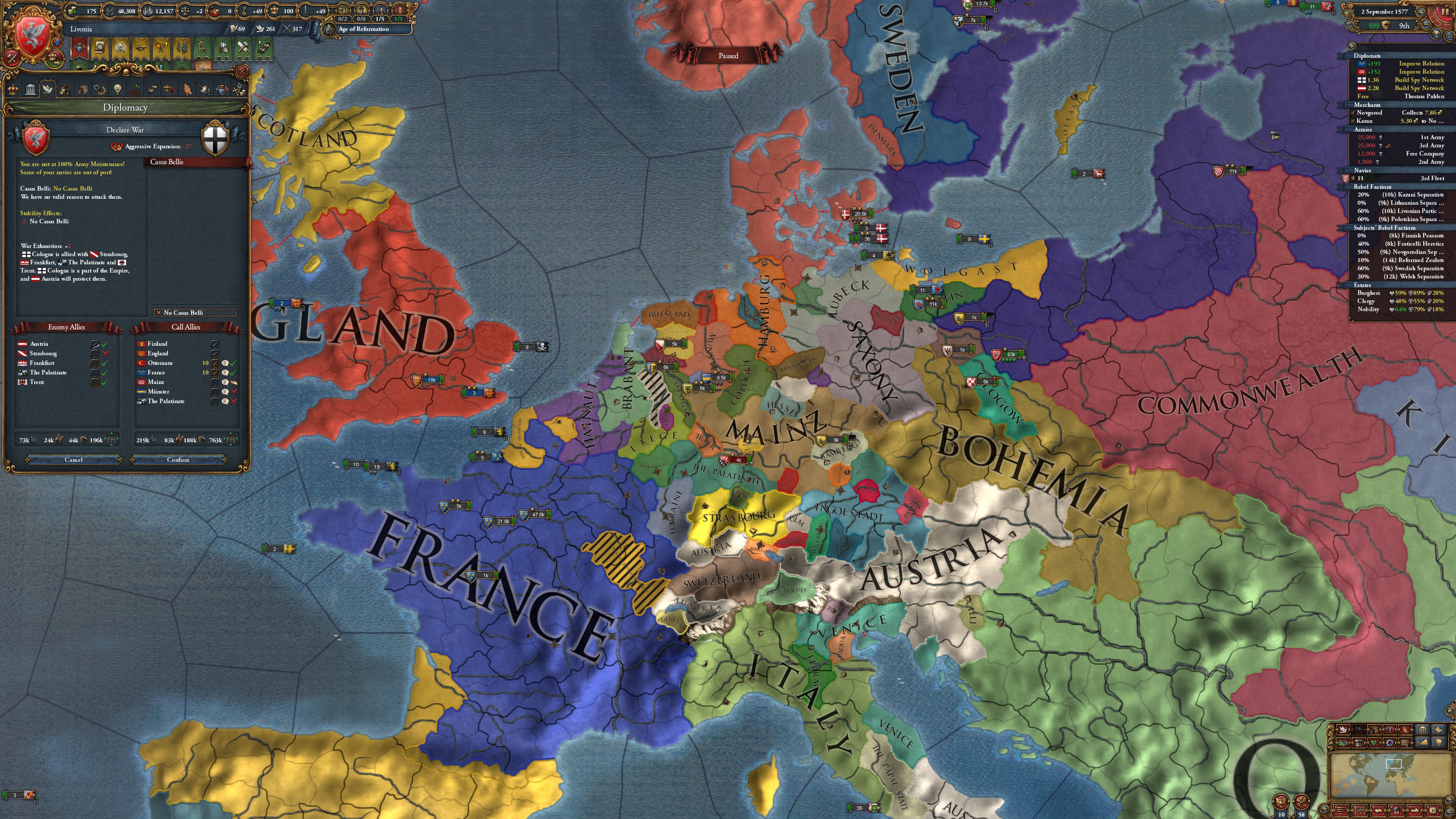 Can i not dismantle HRE if it has fewer than seven electors? UPDATE: my ...
