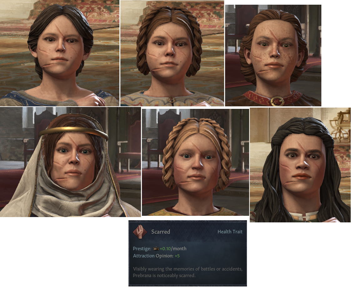 Opinion: Scarred trait should not give an attraction opinion bonus to non-martial gendered ...