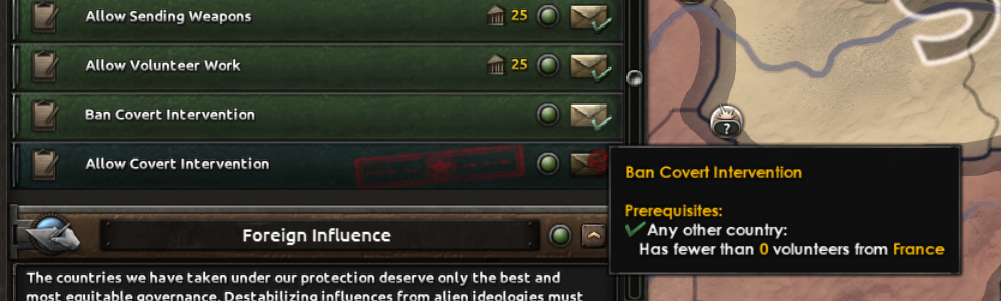 Exploit in Spanish Civil War: send/ban volunteers in same turn ...