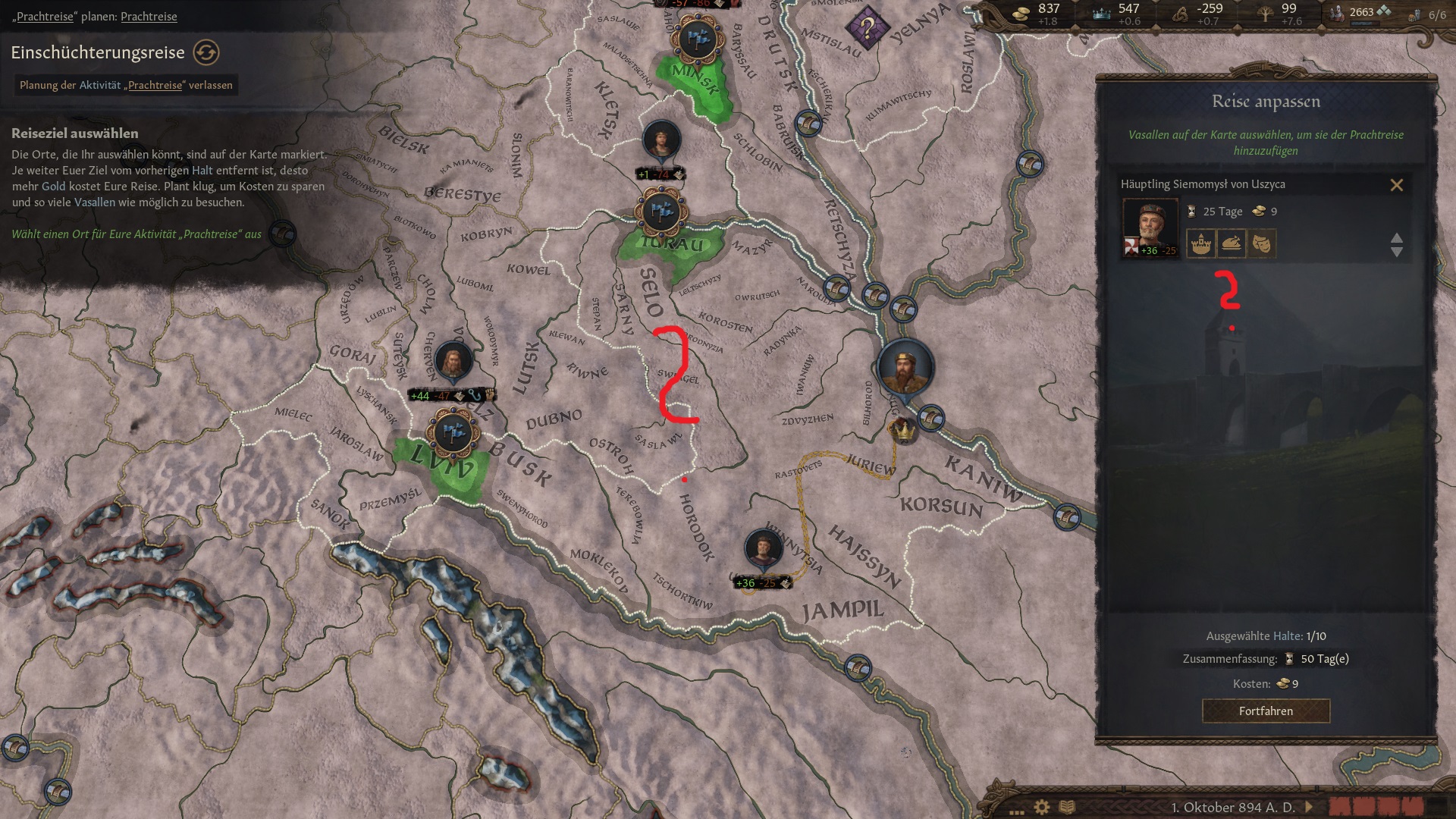 Improving the UI for setting up a Grand Tour by displaying more useful info on the map | Paradox ...